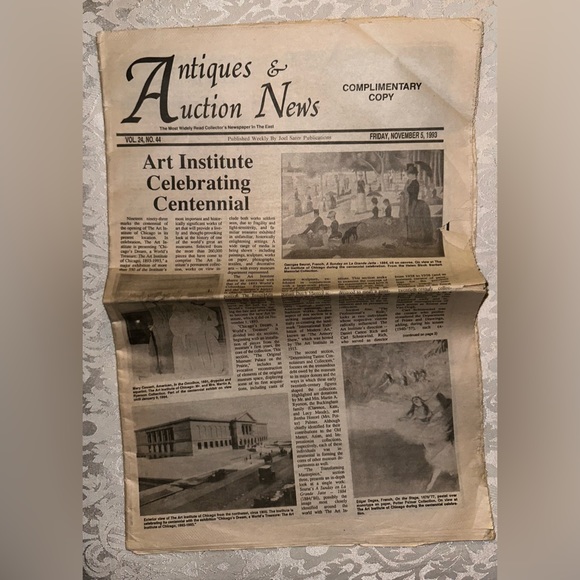 Other | Vintage Collectible 1993 Antiques Auction News Newspaper | Poshmark